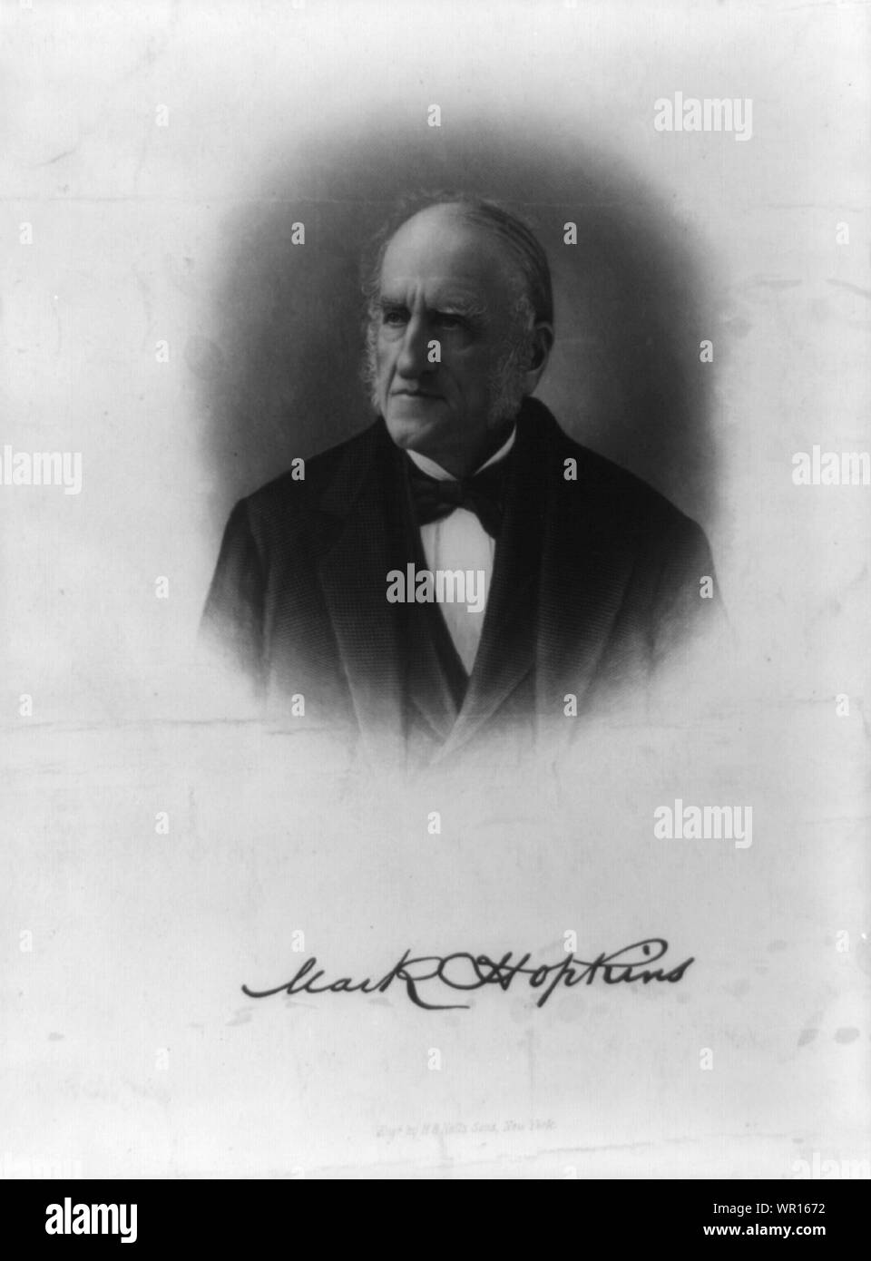 Mark Hopkins, half-length portrait, facing left Stock Photo - Alamy