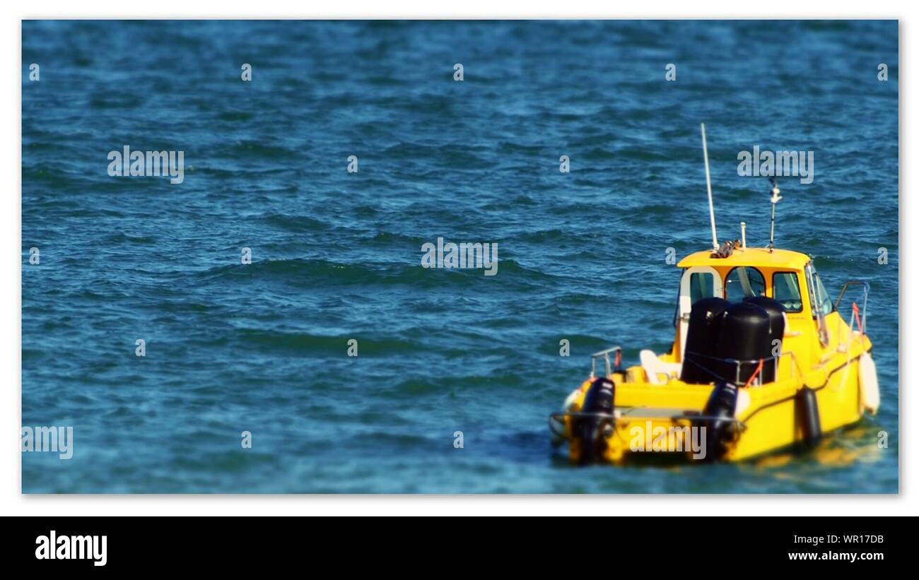 Lifeboat sailing Cut Out Stock Images & Pictures - Alamy