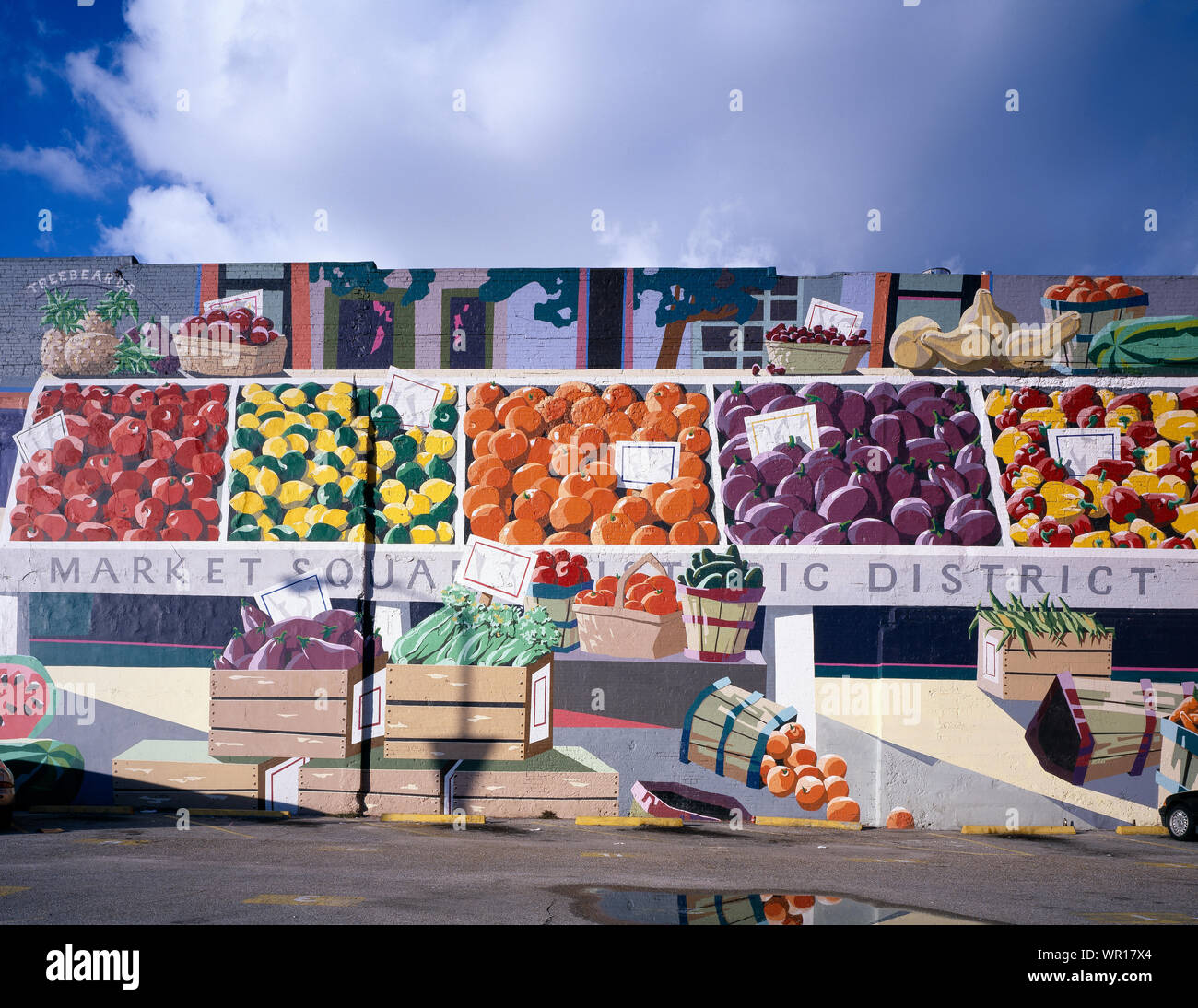 Market Square mural, Houston, Texas Stock Photo - Alamy