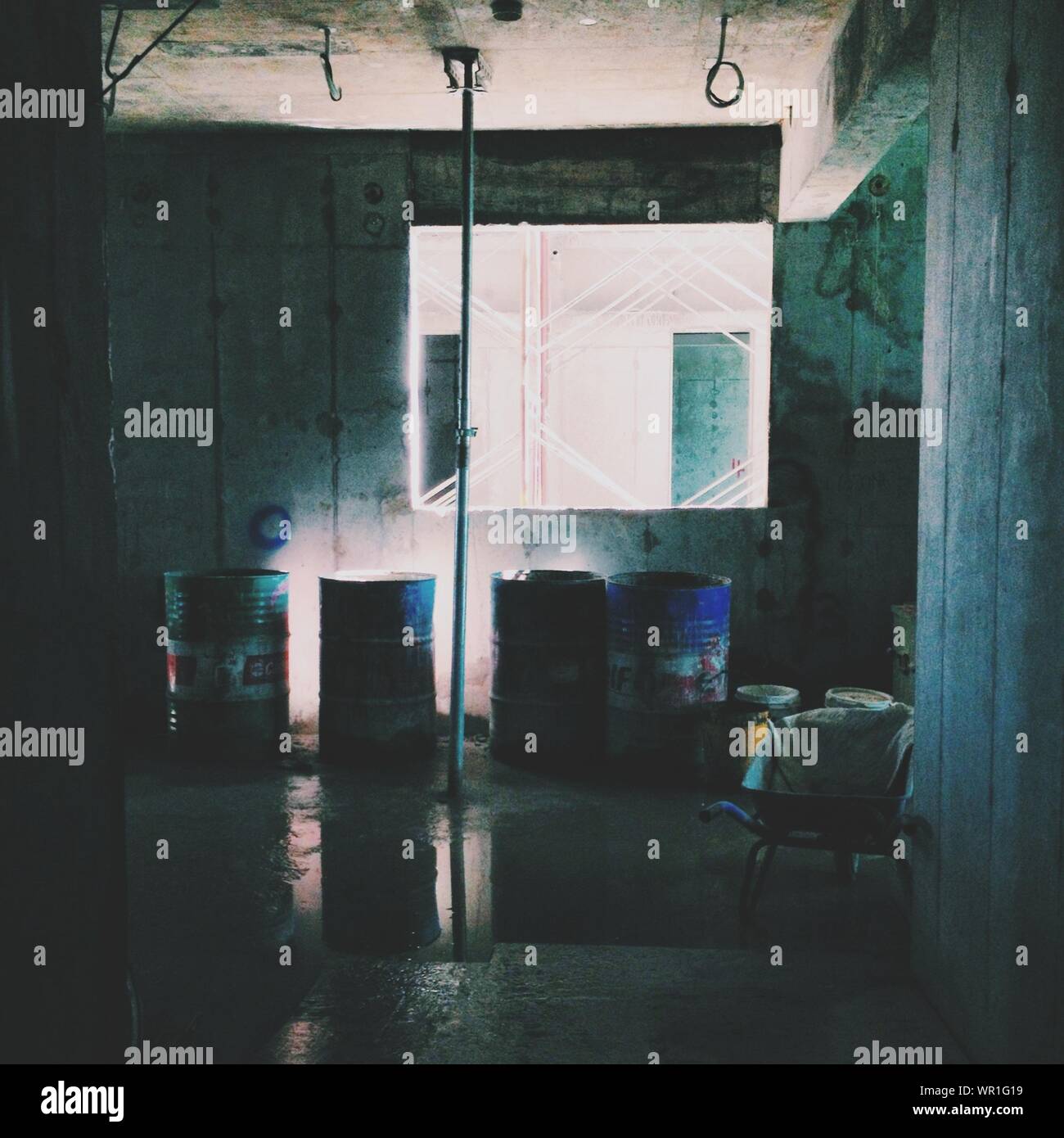 Construction barrels hi-res stock photography and images - Alamy