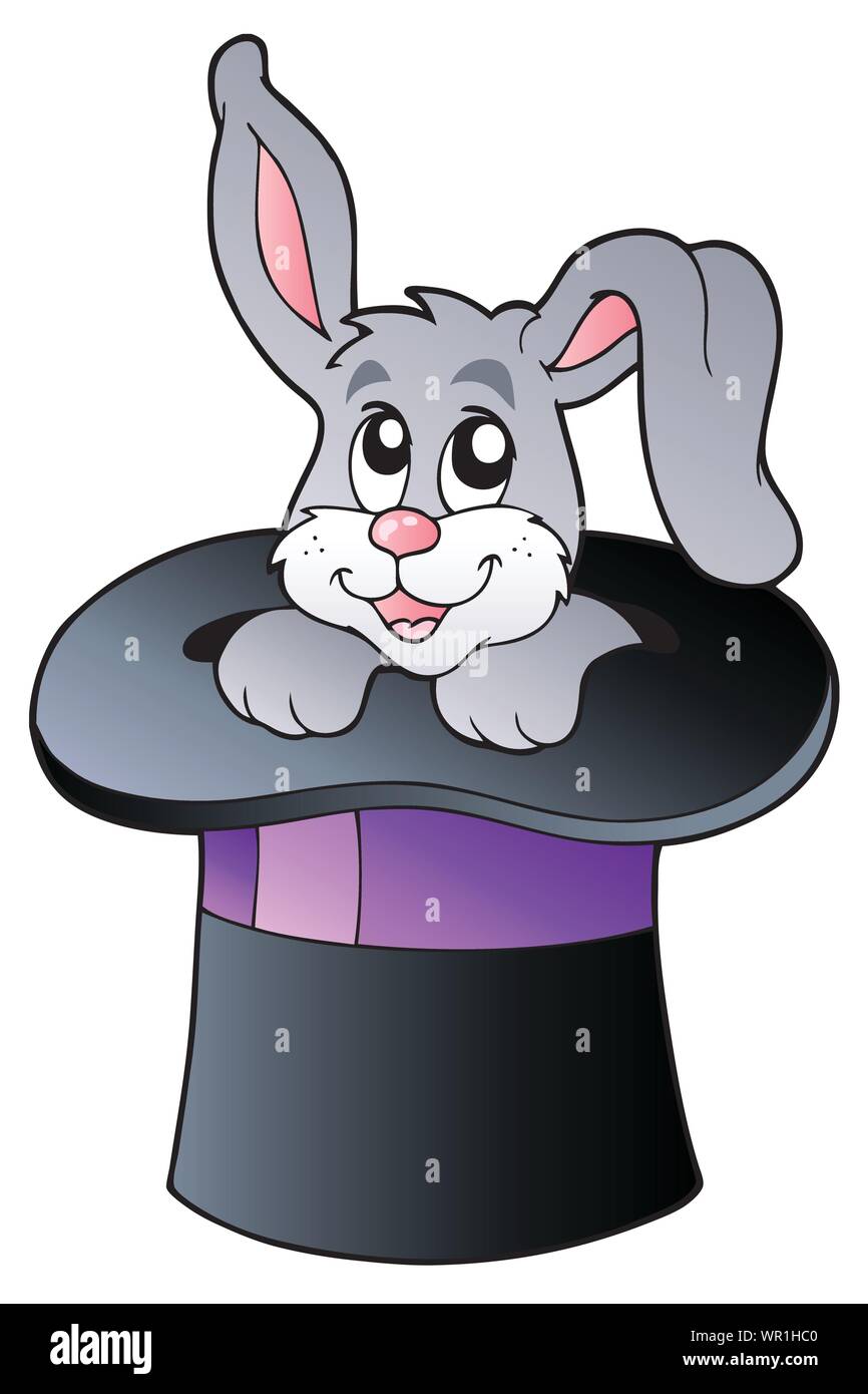 Cute bunny in wizard hat Stock Vector Image & Art - Alamy
