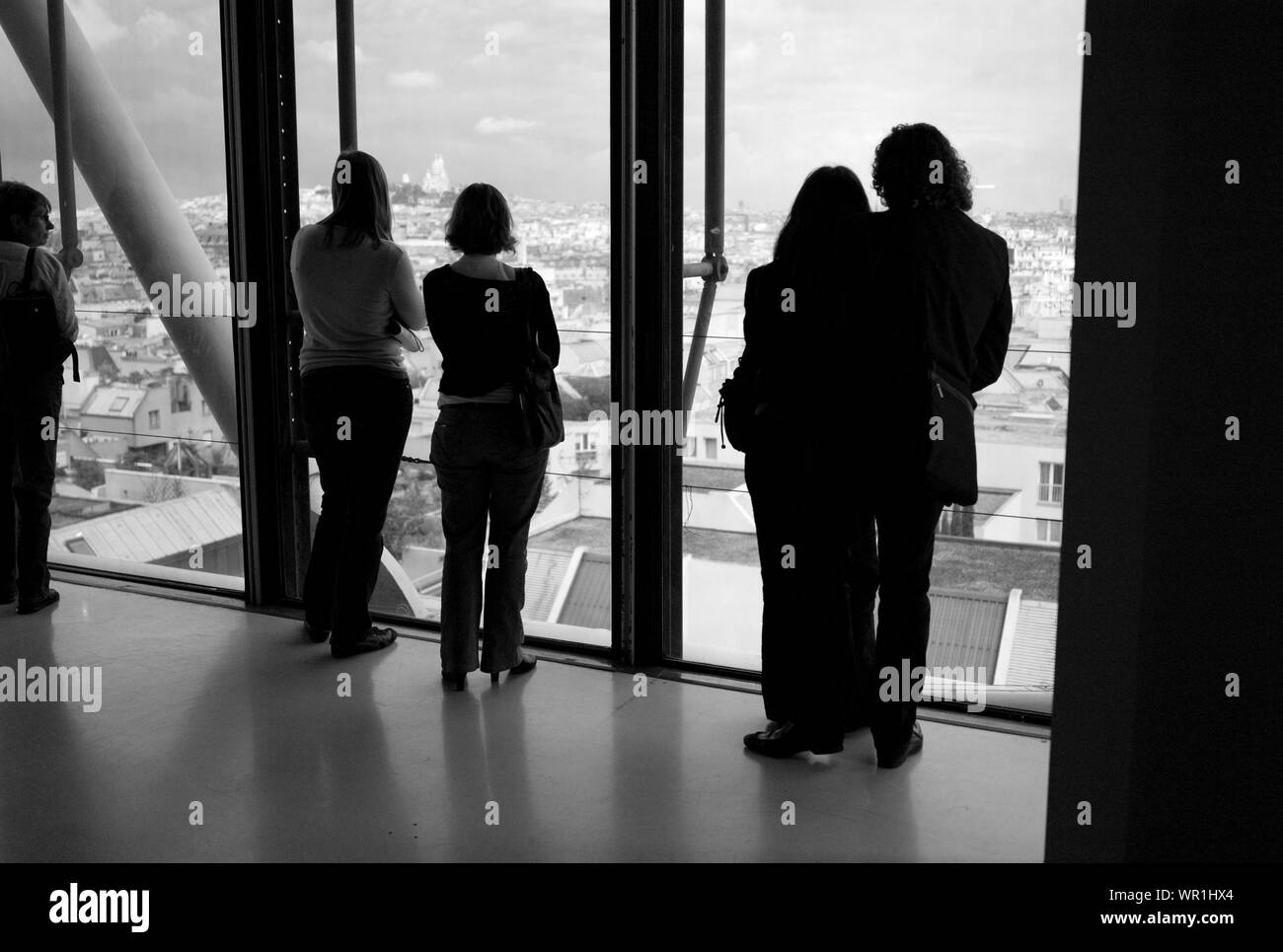 Silhouette glass rear view hi-res stock photography and images - Alamy