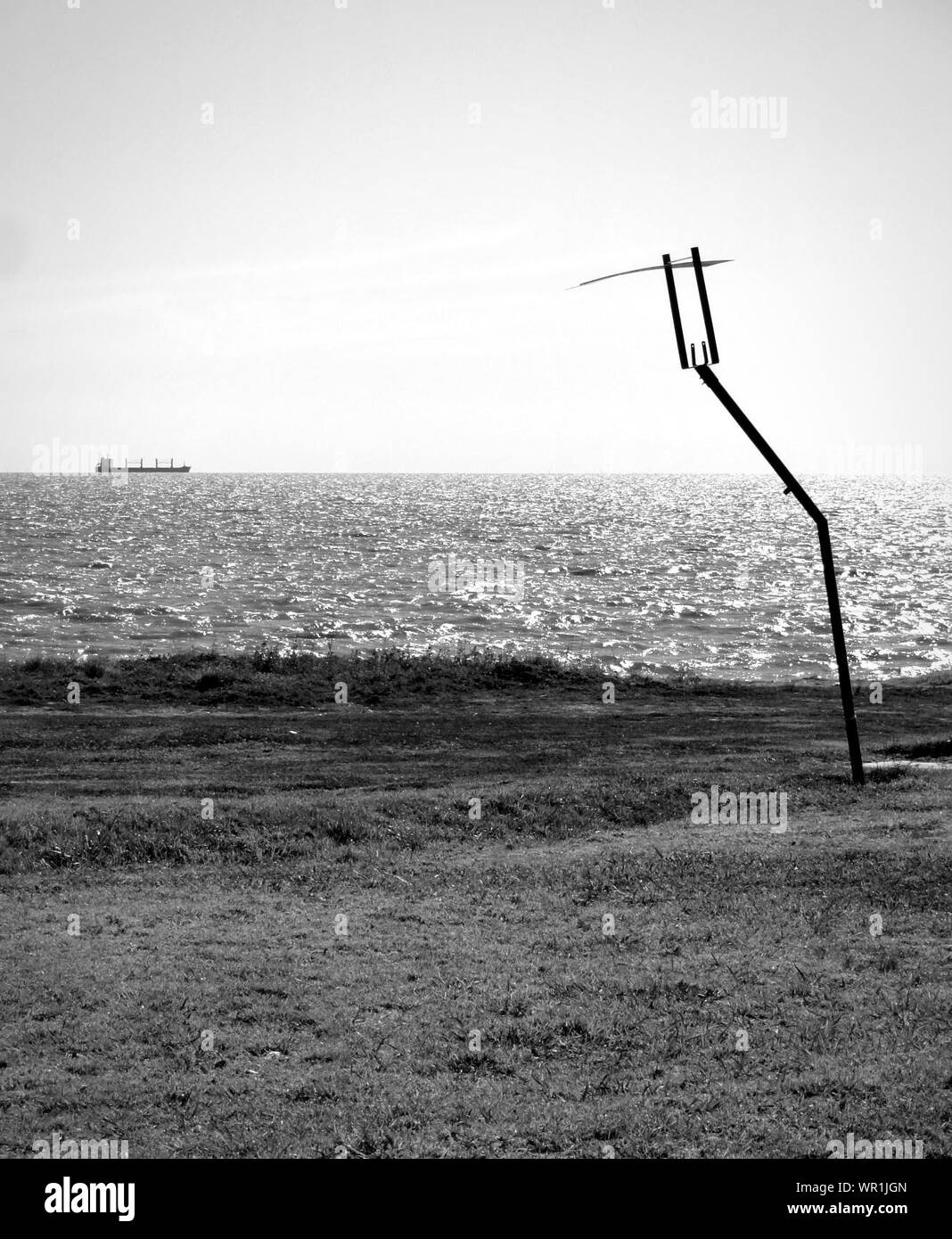View Of Sea And Bank Stock Photo - Alamy