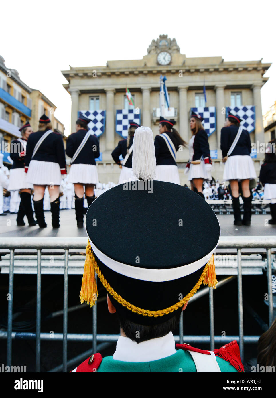 Celebrating San Sebastian day. For the Tamborrada, part of the annual ...