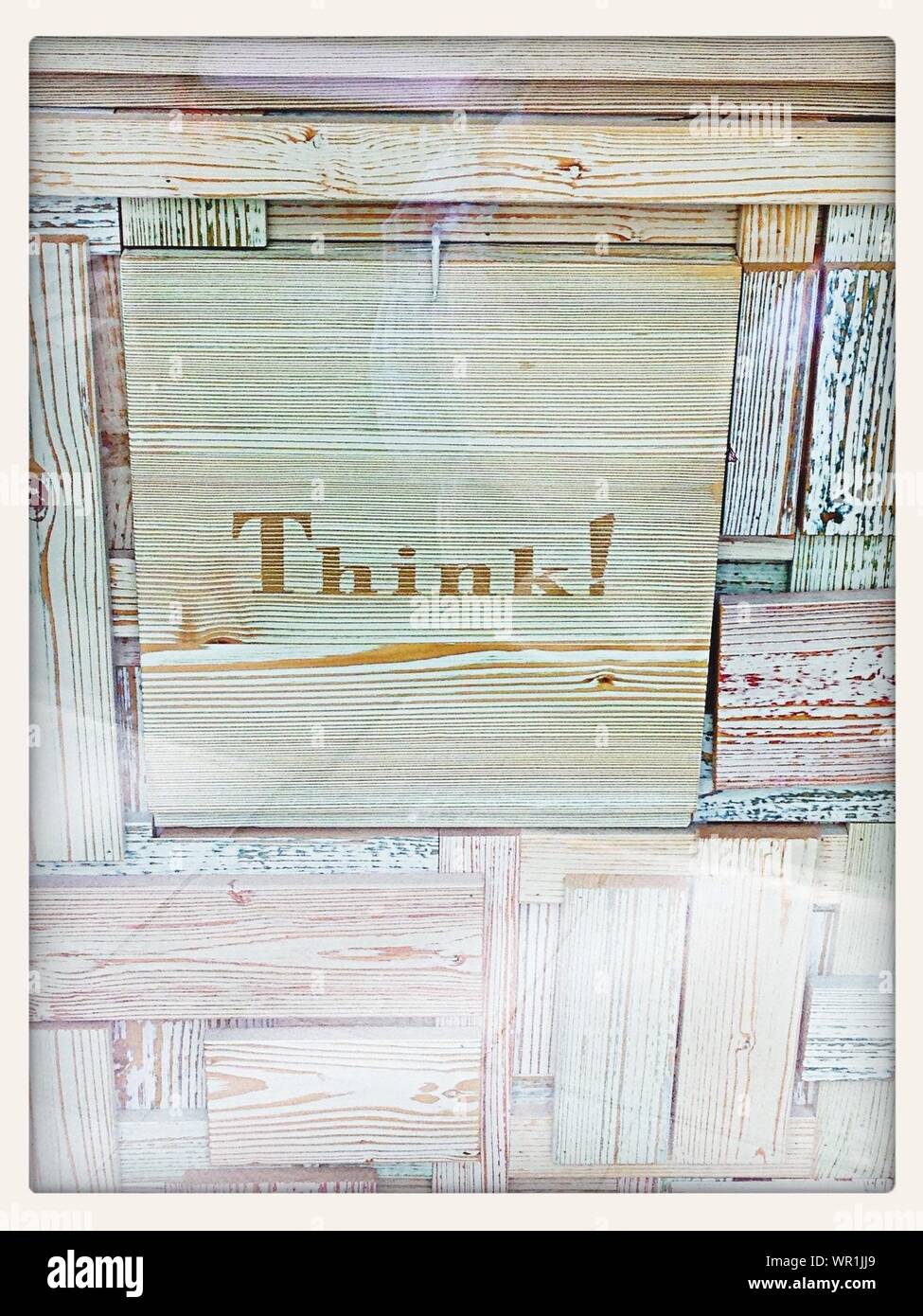 Think wall hi-res stock photography and images - Alamy