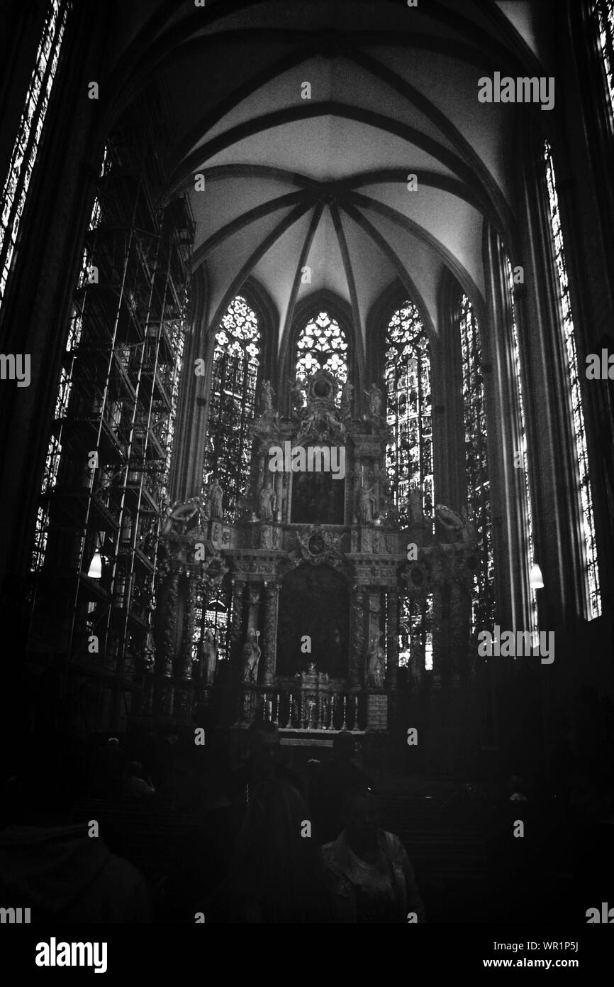 Interior of medieval church hi-res stock photography and images - Alamy