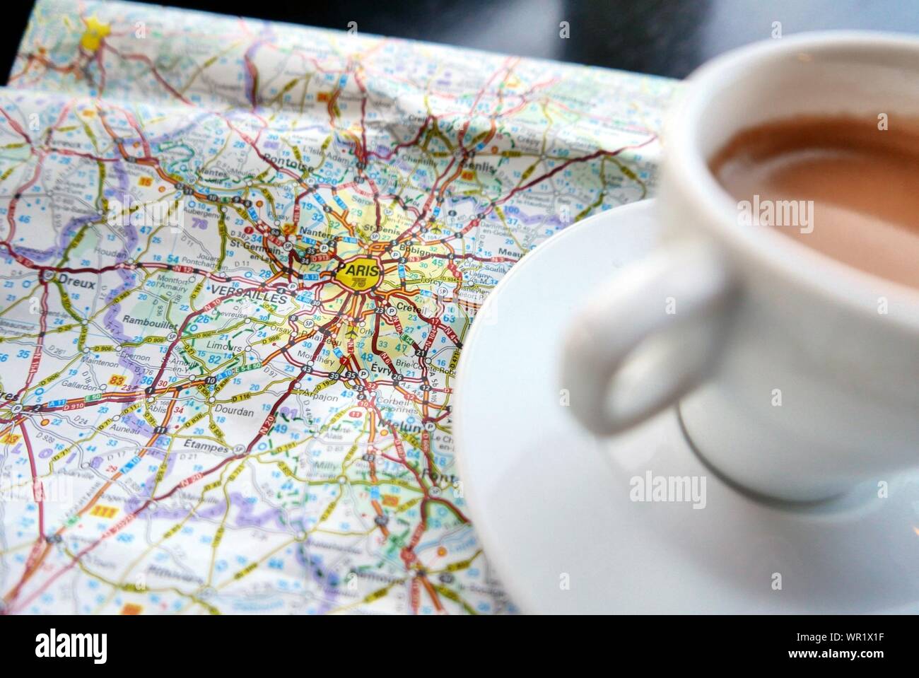 Map of coffee hi-res stock photography and images - Alamy