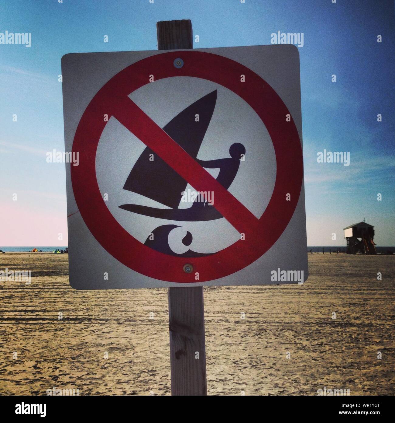 Warning Sign On Beach High Resolution Stock Photography and Images - Alamy
