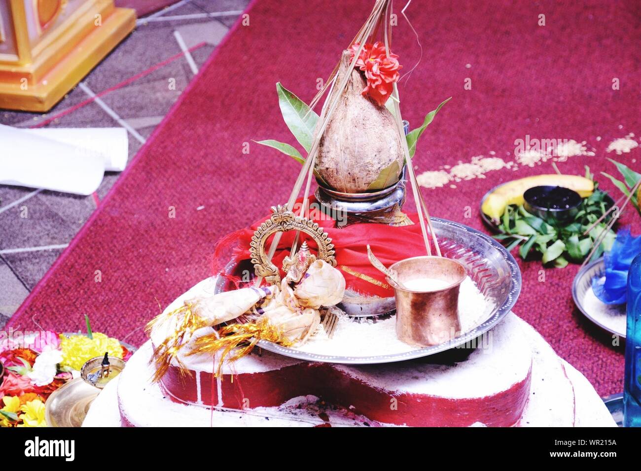 Indian pooja traditional hi-res stock photography and images - Alamy