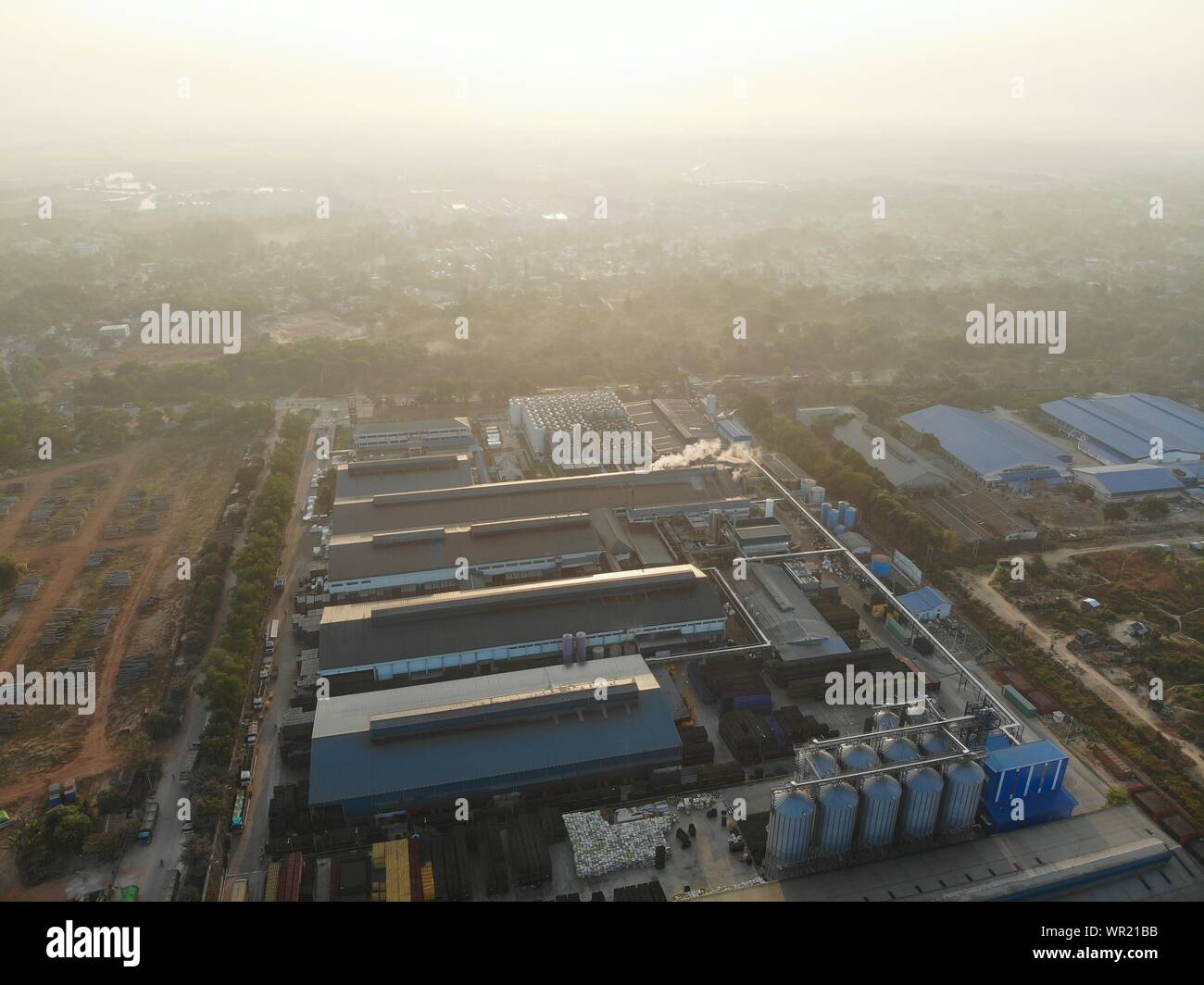 Aerial shot factory cement hi-res stock photography and images - Alamy