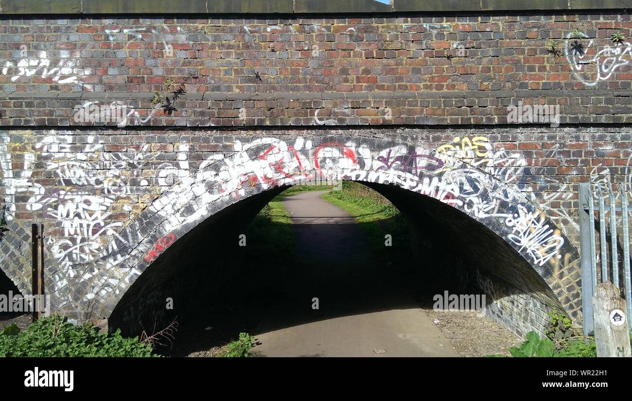 Graffiti on the bridge hi-res stock photography and images - Alamy