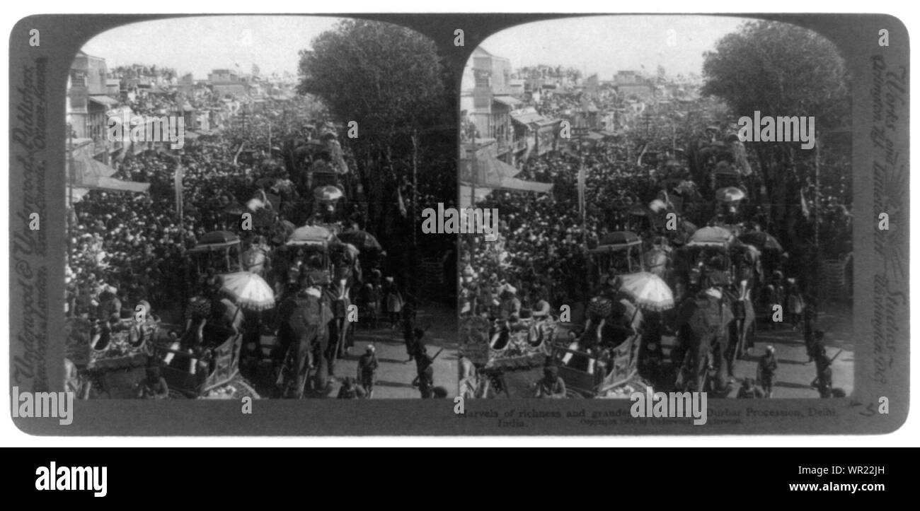 Marvels of richness and grandeur - the great Durbar Procession, Delhi ...