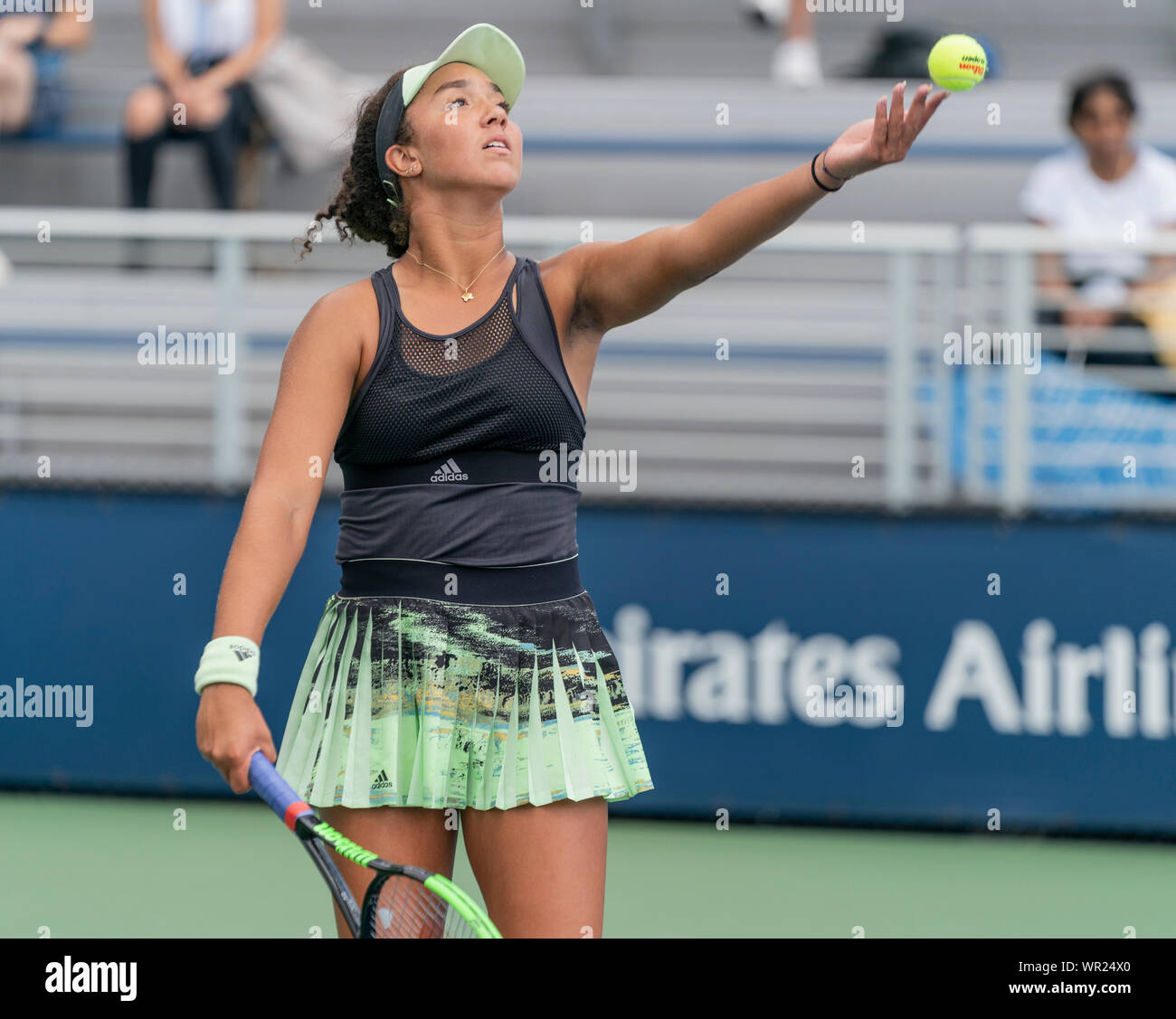 New York, NY - September 7, 2019: Katrina Scott (USA) in action during ...
