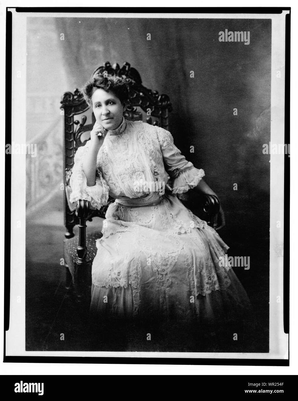 Mary Church Terrell, three-quarter length portrait, seated, facing ...