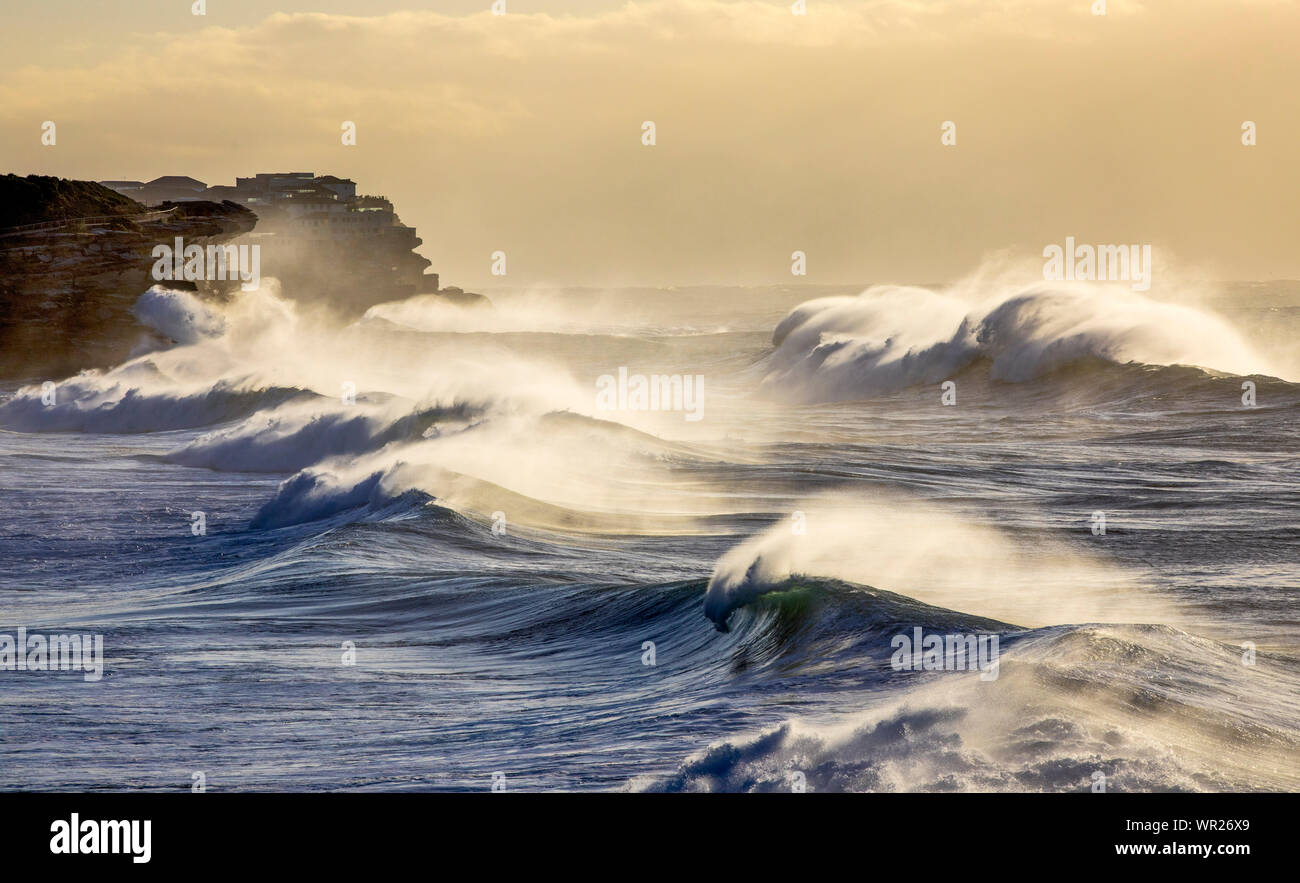 Storm swell at Bronte Sydney Australia Stock Photo - Alamy