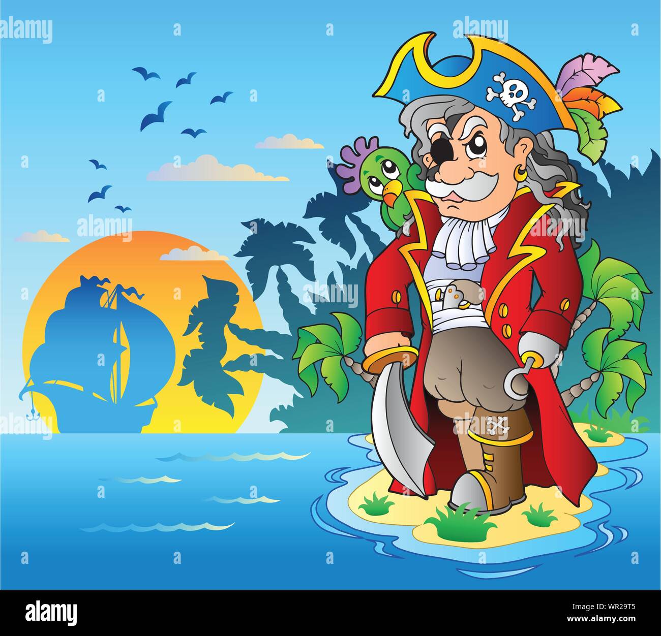Noble parrot Stock Vector Images - Alamy