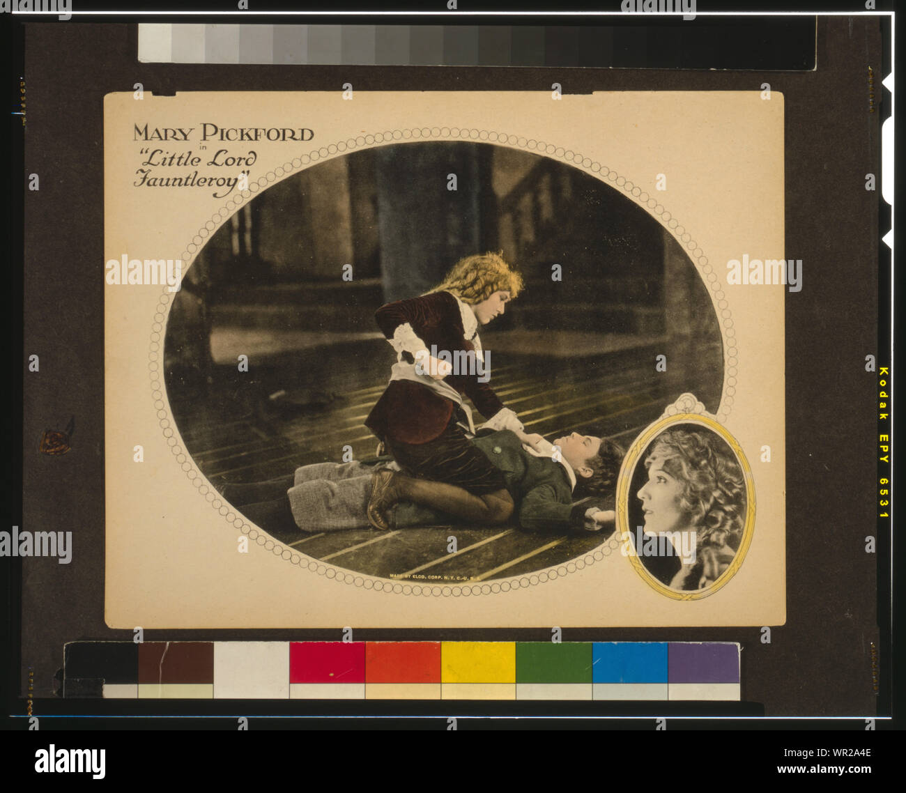 Mary Pickford about to punch actor Francis Marion during a scene from ...