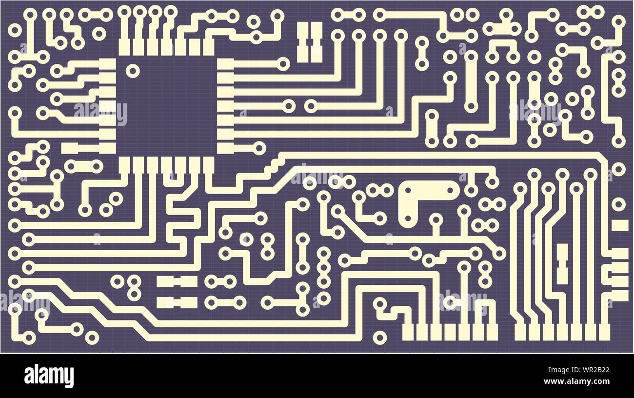 Background for business cards - circuit board Stock Vector Image & Art ...