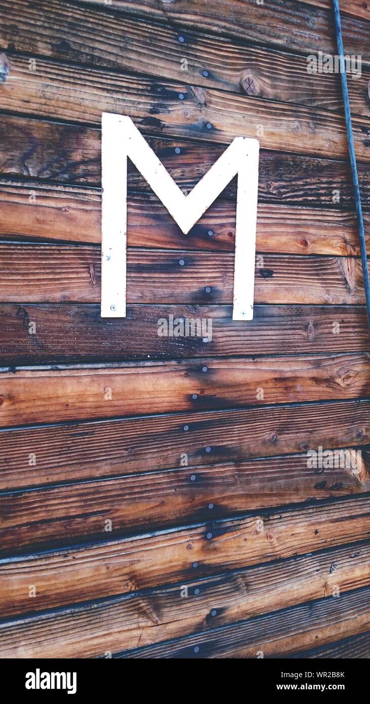 Wooden m hi-res stock photography and images - Alamy