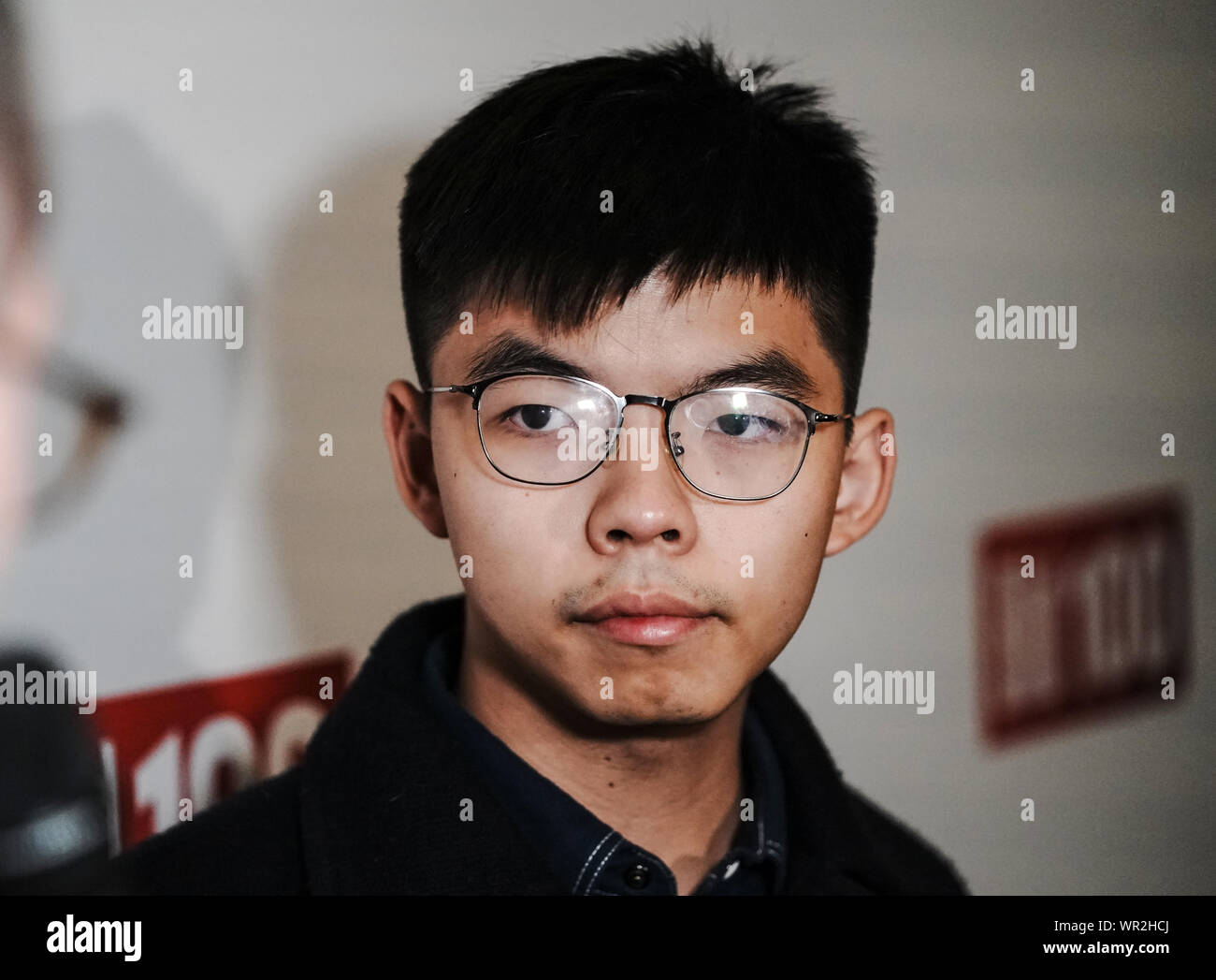Berlin, Germany. 09th Sep, 2019. Pro-democracy activist Joshua Wong in ...