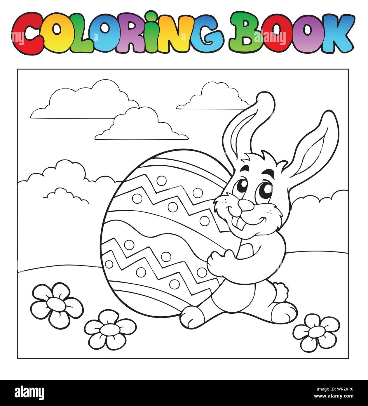 Coloring book with Easter theme 1 Stock Vector Image & Art - Alamy