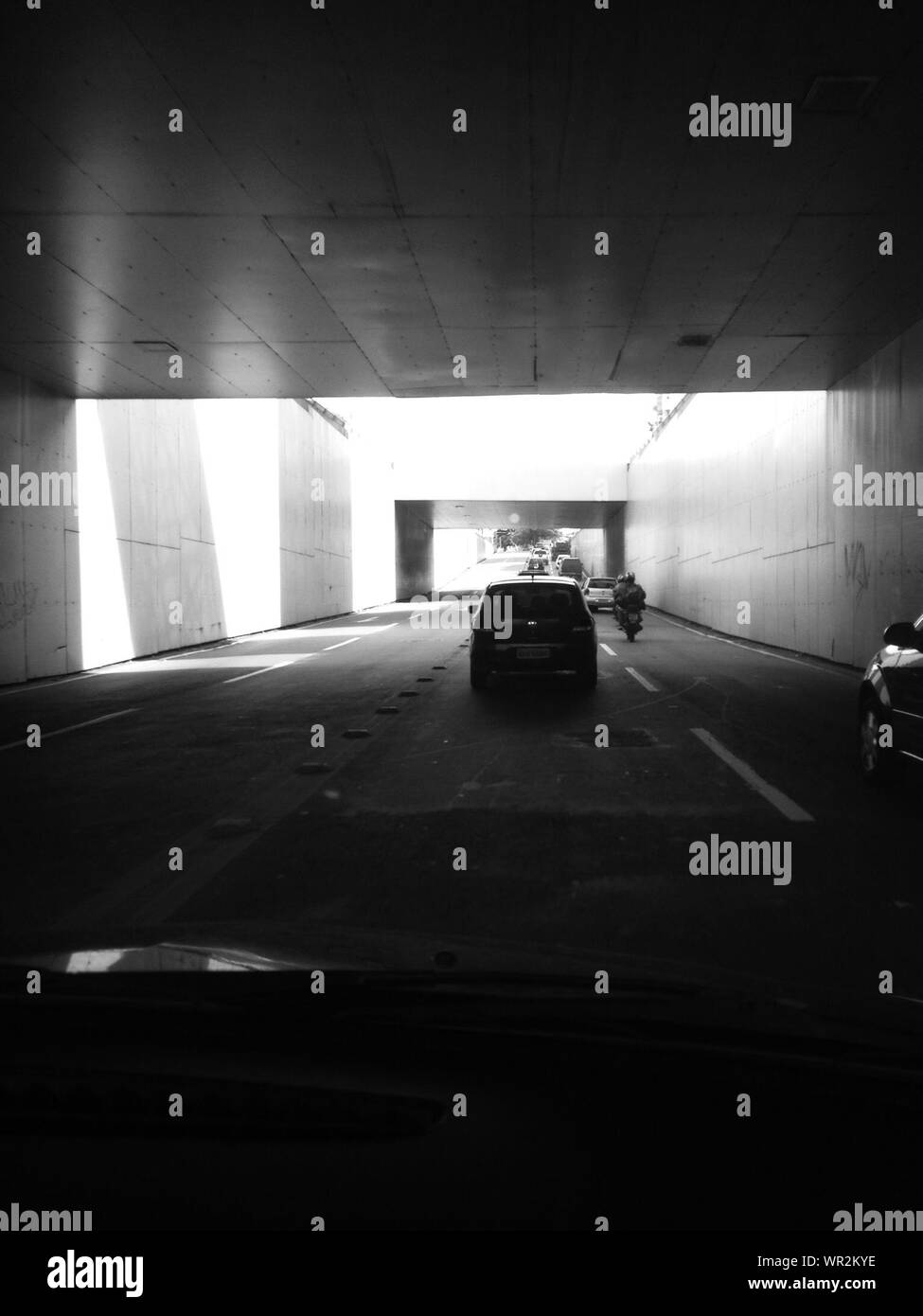 Car passing through tunnel hi-res stock photography and images - Alamy