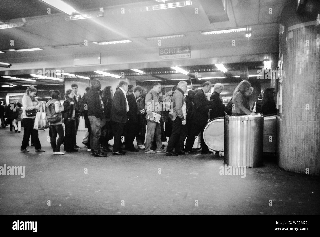 Queue Black and White Stock Photos & Images - Alamy