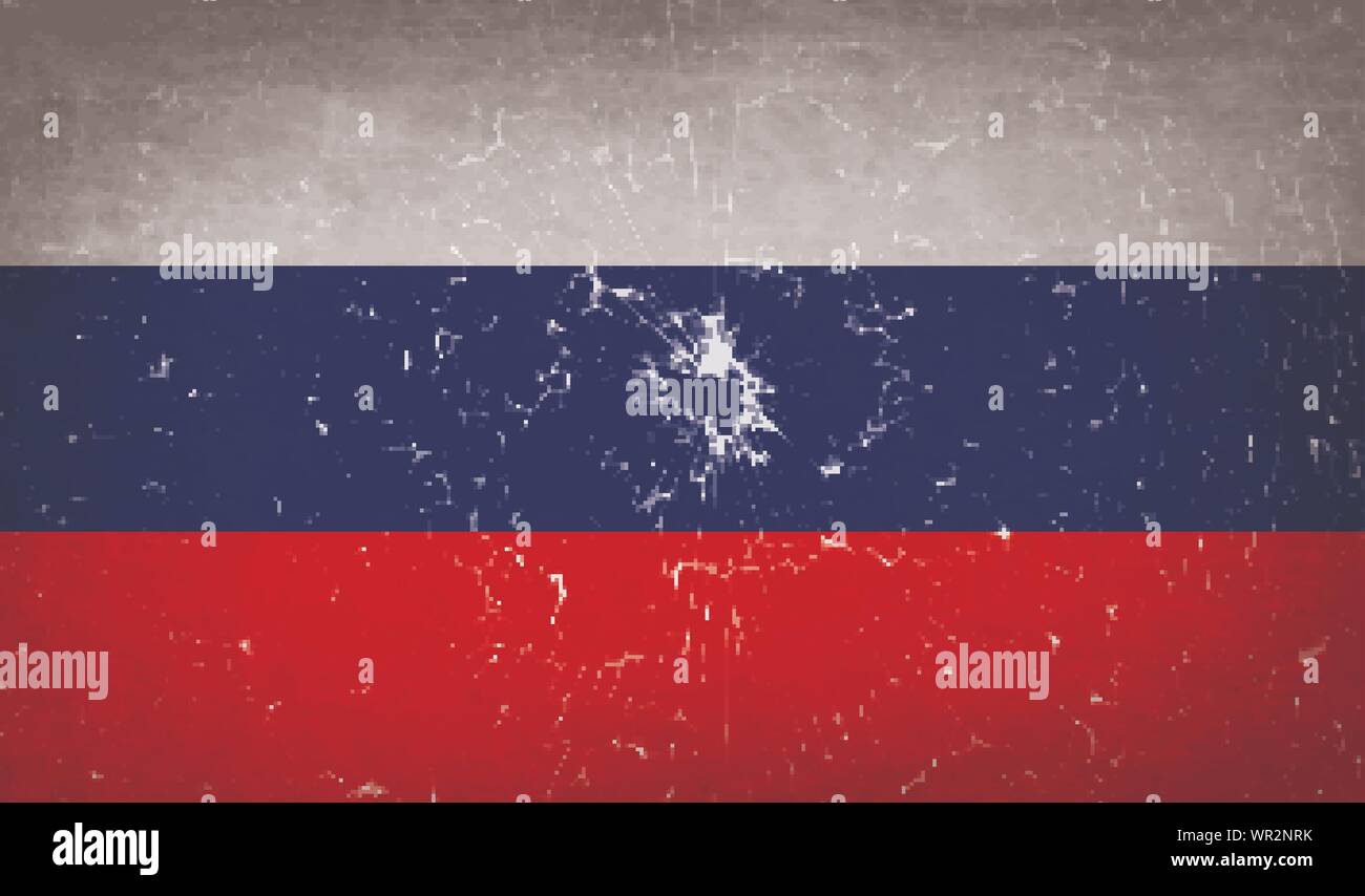 Flags Russia with broken glass texture. Vector Stock Vector Image & Art ...