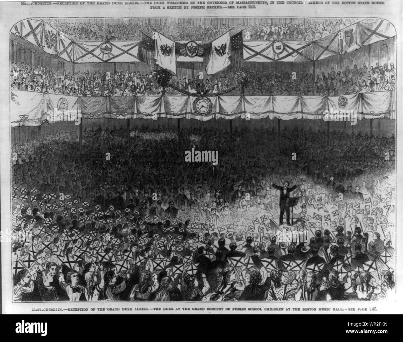 Massachusetts - reception of the Grand Duke Alexis - the Duke at the ...