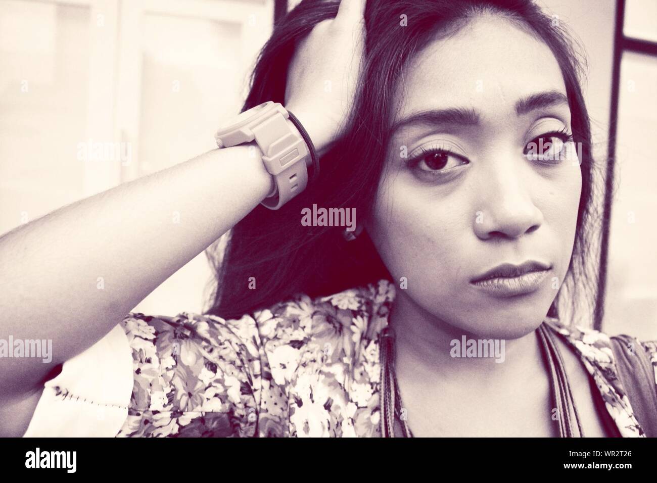 Serious woman portrait attitude hi-res stock photography and images - Alamy