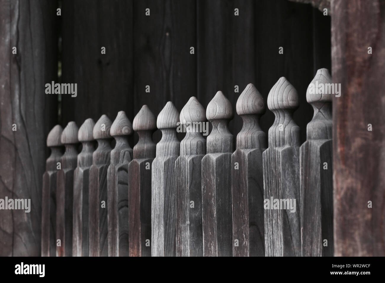 Wooden railing railings hi-res stock photography and images - Alamy