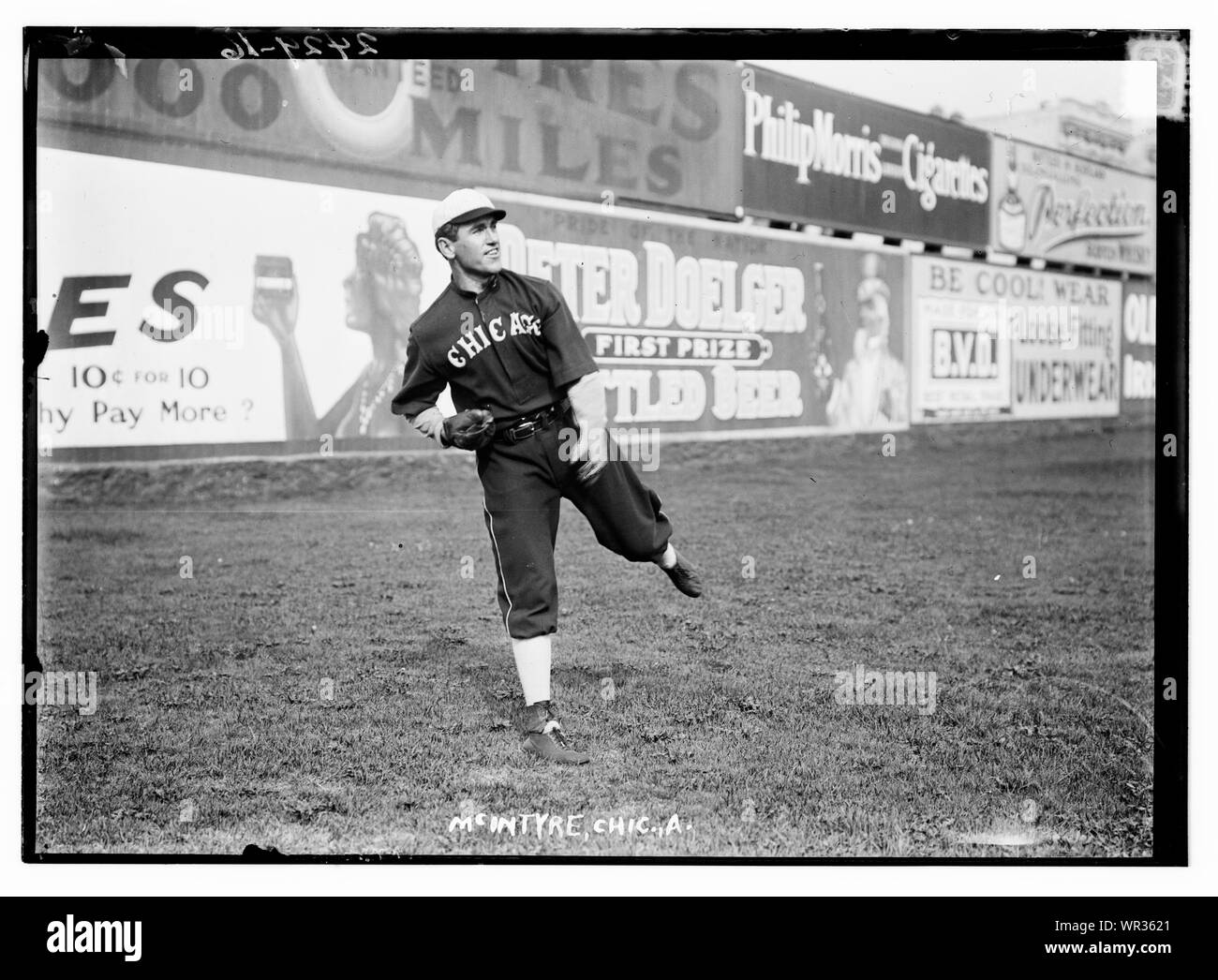 Matty McIntyre, Chicago AL (baseball Stock Photo - Alamy