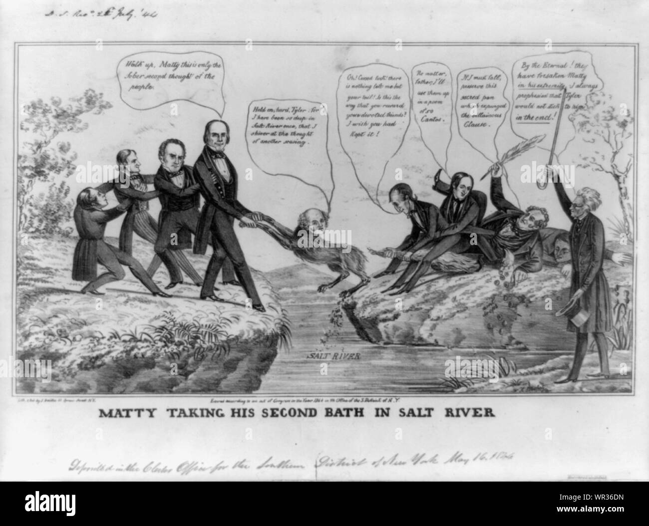 Matty taking his second bath in Salt River Stock Photo - Alamy