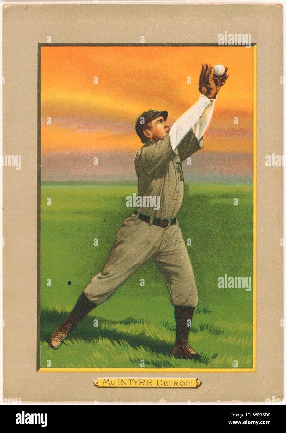 Matty McIntyre, Detroit Tigers, baseball card portrait Stock Photo - Alamy