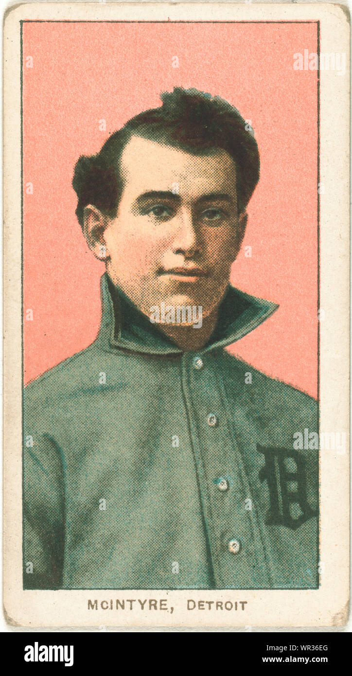 Matty McIntyre, Detroit Tigers, baseball card portrait Stock Photo - Alamy