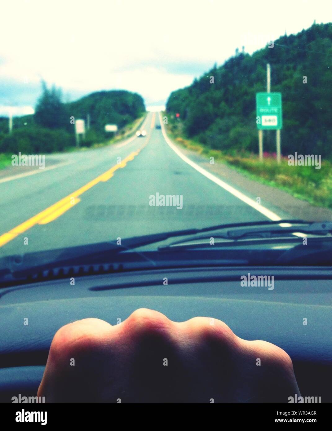 View through windscreen hi-res stock photography and images - Alamy