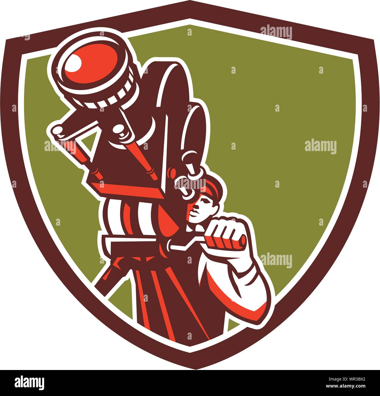 Film Camera Cinematographer Shield Retro Stock Vector Image & Art - Alamy