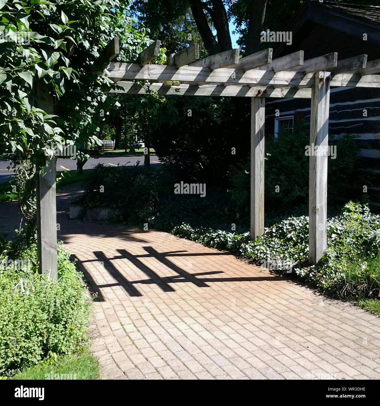 Pergola shadow hi-res stock photography and images - Alamy
