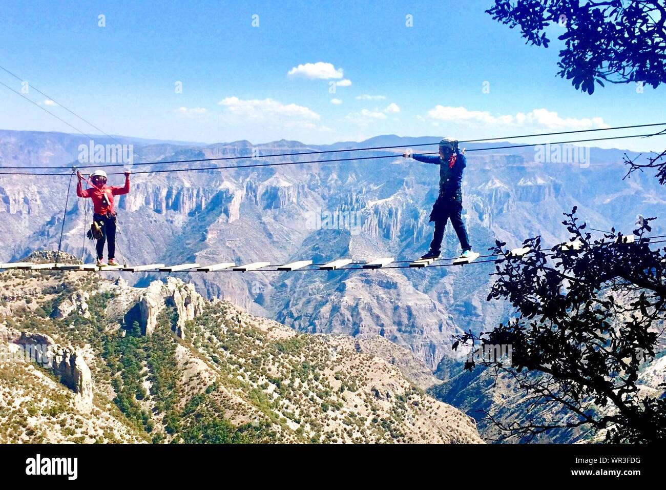 Rope Bridge Mountains High Resolution Stock Photography and Images - Alamy