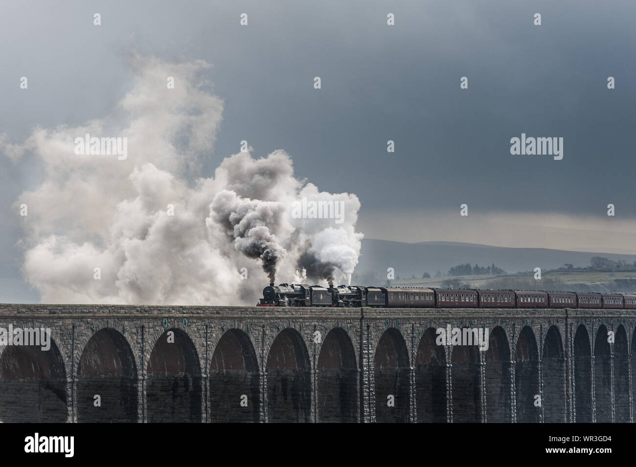 Steam Train Bridge Smoke High Resolution Stock Photography and Images ...
