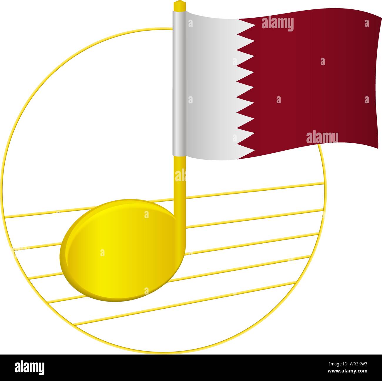 Qatar music Stock Vector Images - Alamy