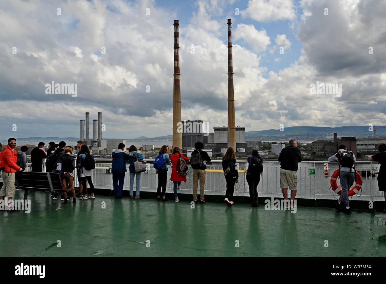Dublin poolbeg chimneys hi-res stock photography and images - Alamy