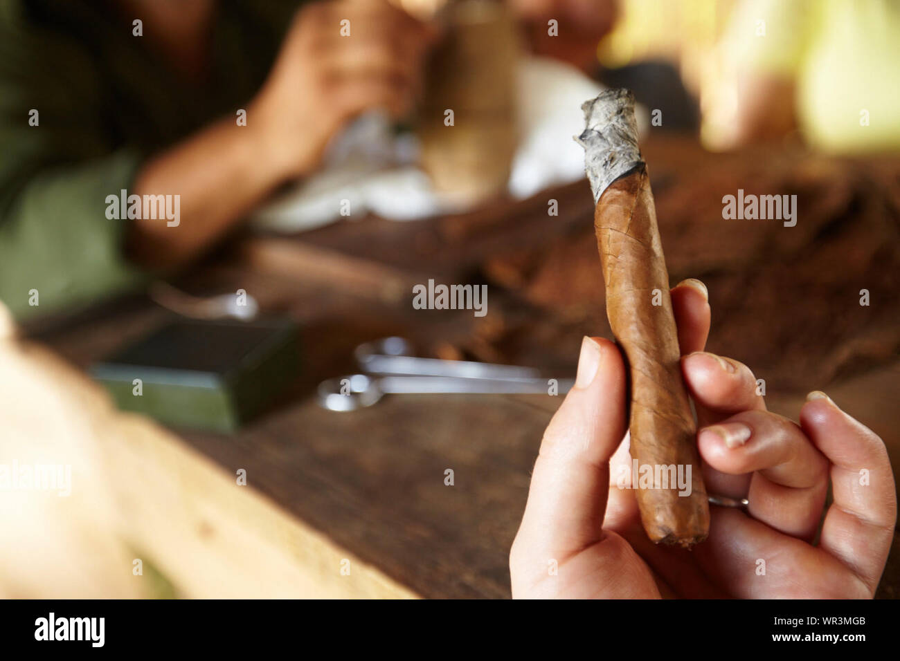 Lit cigar hi-res stock photography and images - Alamy