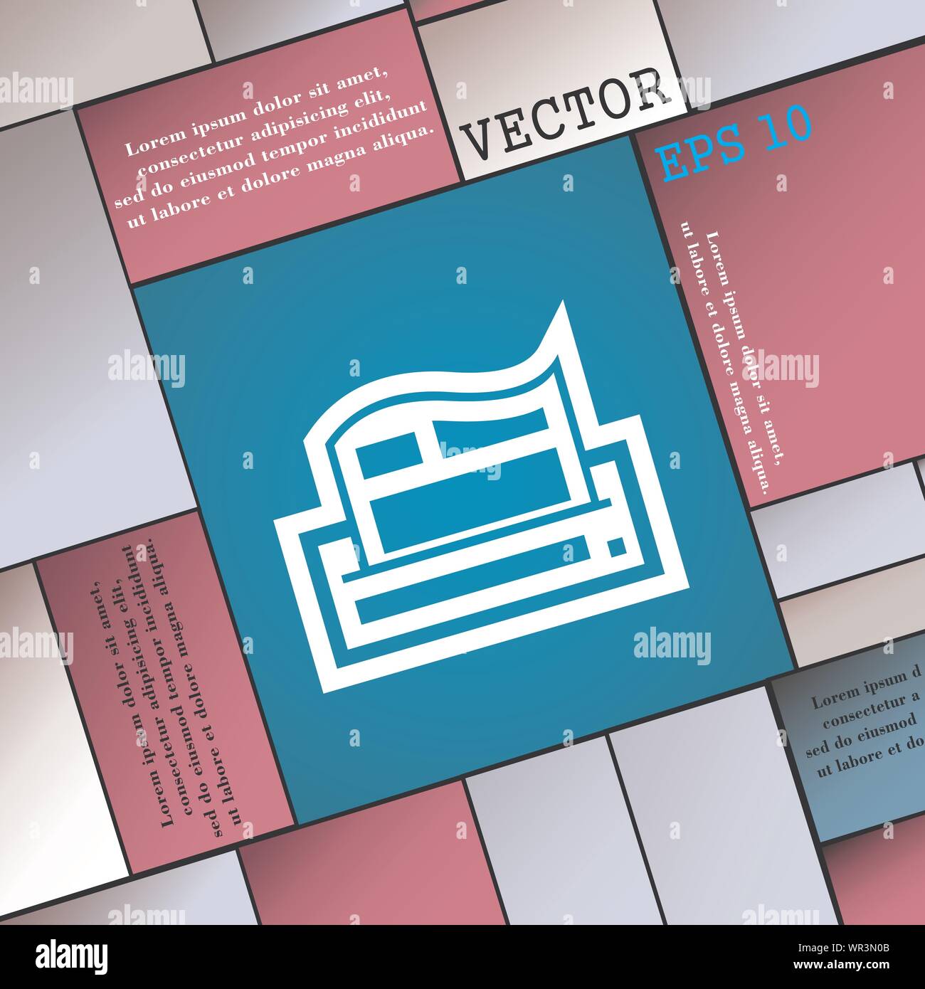 Newspaper icon sign. Modern flat style for your design. Vector Stock ...