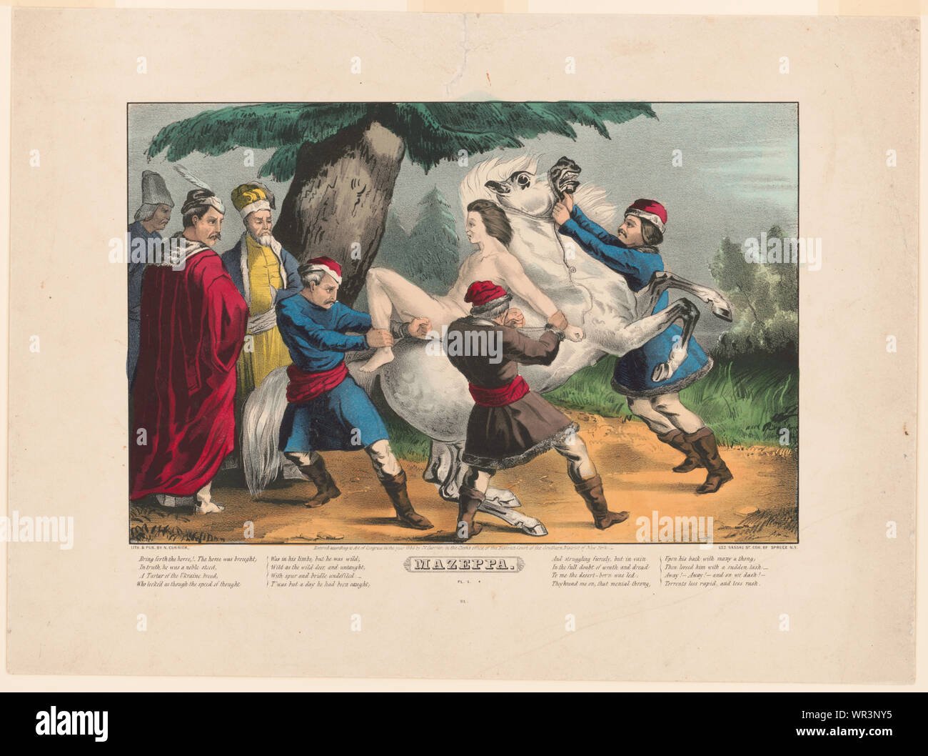 Mazeppa - pl. 1 Stock Photo - Alamy