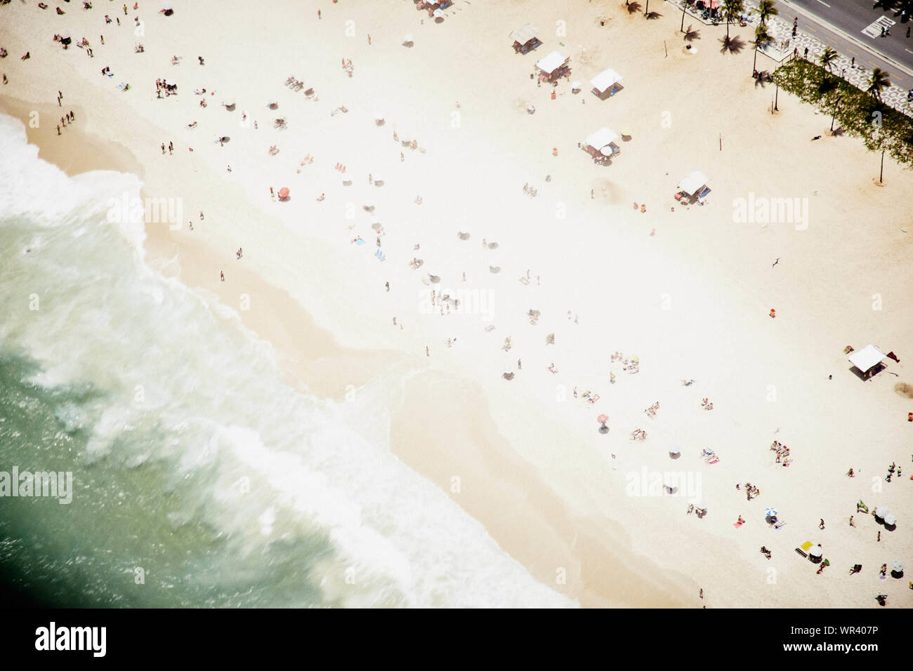 Aerial View Of Beach Stock Photo - Alamy