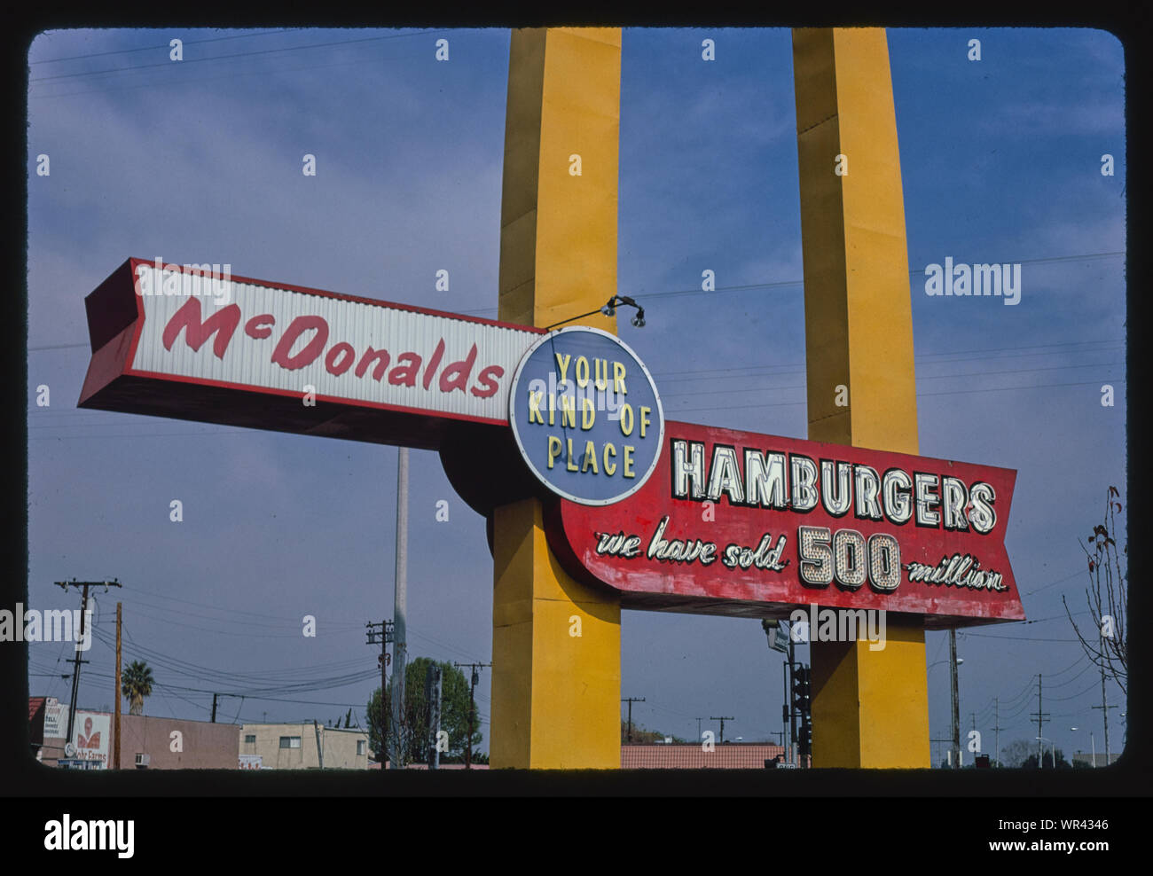McDonald's Restaurant sign, detail, Lakewood Boulevard, Downey ...