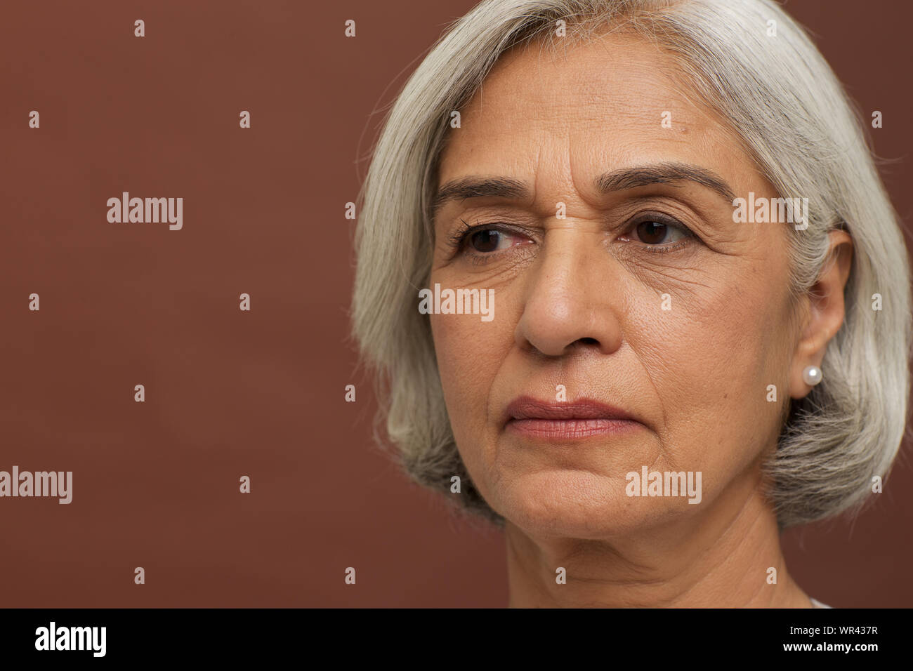 Human face close up sadness hi-res stock photography and images - Alamy