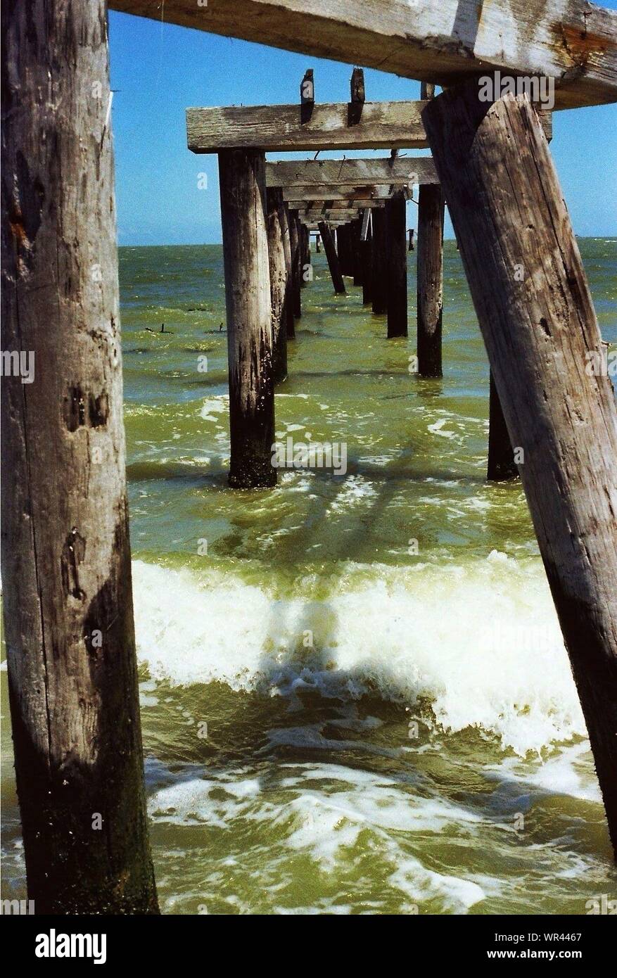 Broken pier over water hi-res stock photography and images - Alamy