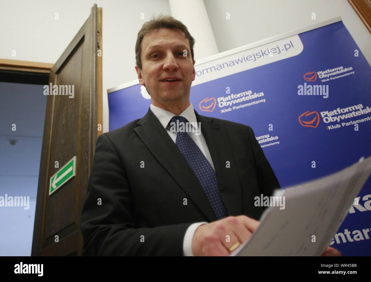 05.11.2009 Warsaw, Poland. Pictured: Andrzej Halicki Stock Photo - Alamy